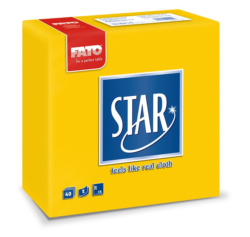 Fato Star salvete 38*38 – žuta