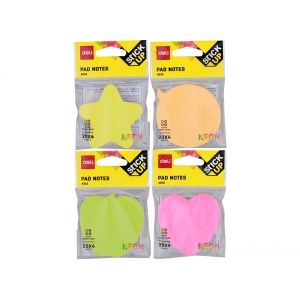 STIKERI BLOK NEON OBLICI DELI 76x76MIX BOJE 4×20 LISTA