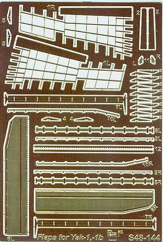 Part S48-144 Yak-1, Yak-1b flaps Eduard/Accurate Miniatures