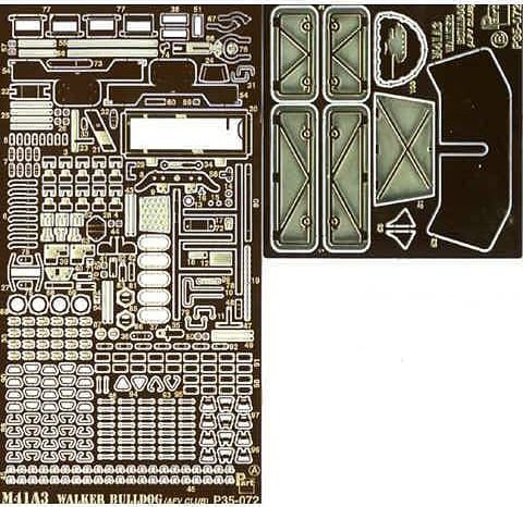 Part P35-072 M41A3 Walker Bulldog AFV Club