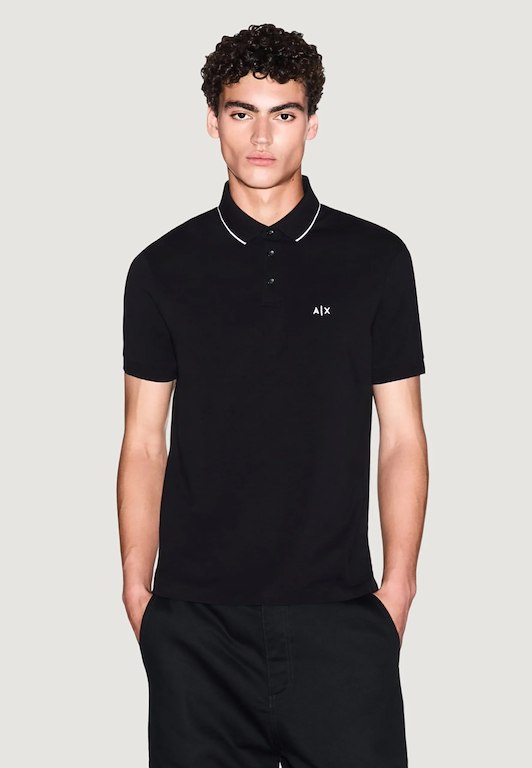 Armani Exchange – Crna muška polo majica