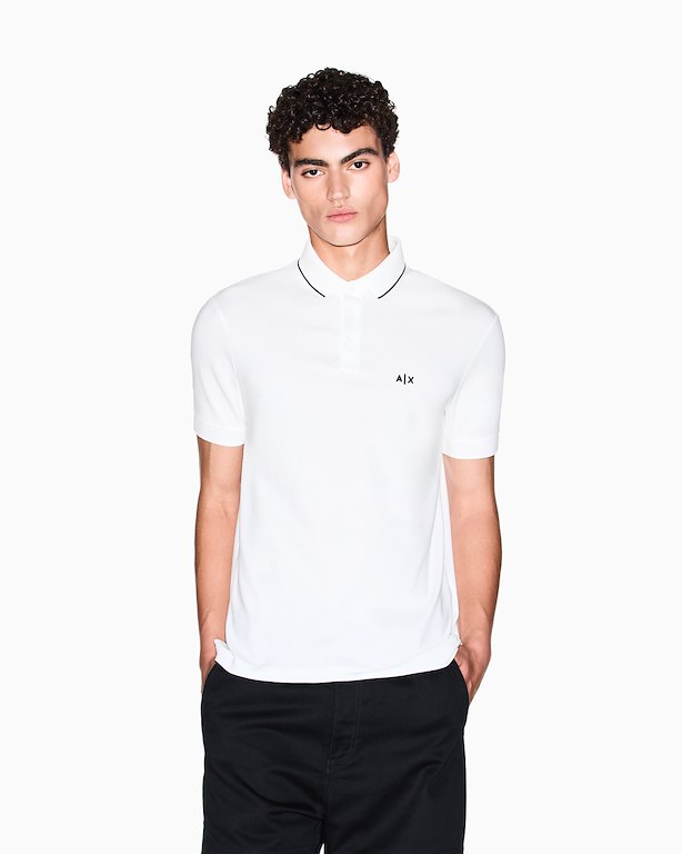 Armani Exchange – Bela muška polo majica