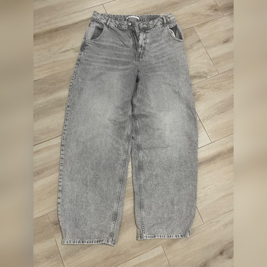 CROP DENIM svetle farmerice