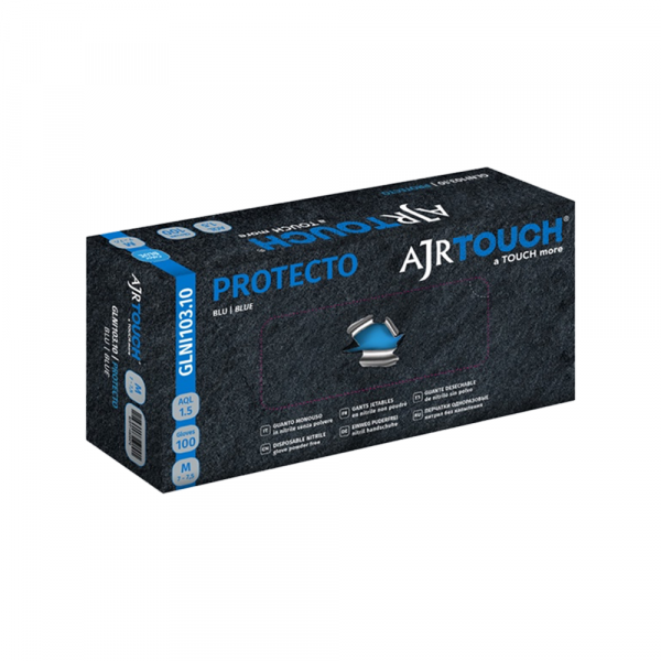 Rukavice NITRIL bez pudera AJR Touch L 1/100 plave