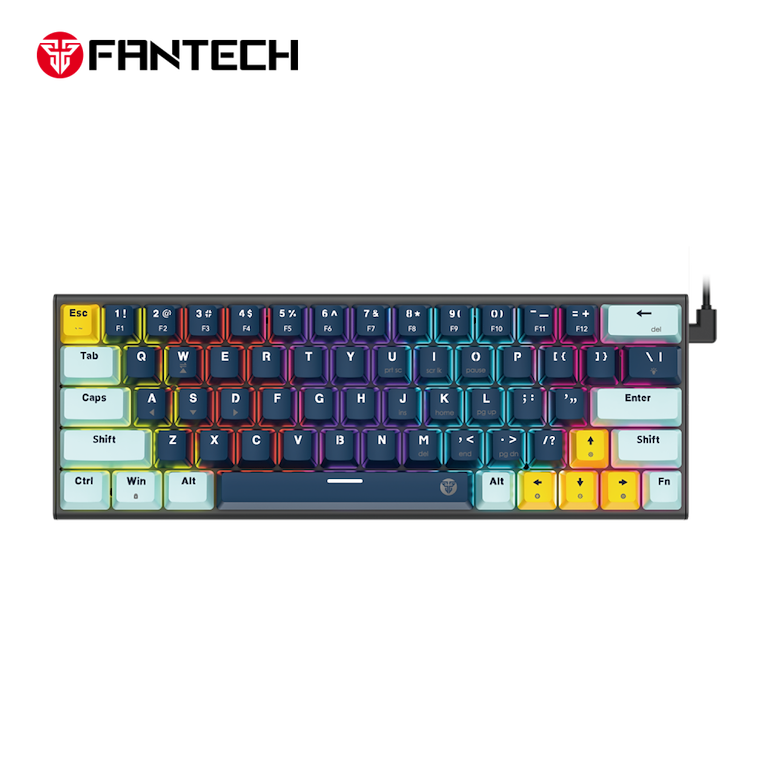 Tastatura Mehanicka Gaming Fantech MK874V2 RGB Atom 63 Mizu Navy (rosie switch)