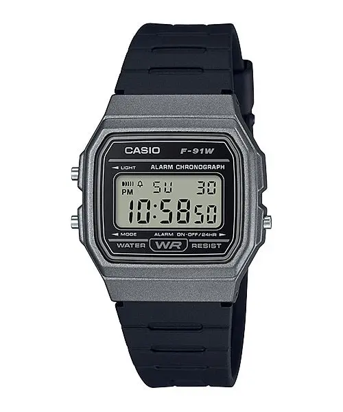 CASIO Muški sat F-91WM-1B, Crni