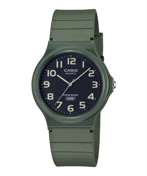 Casio Sat za decu LQ-24B-1B, Kvarcni mehanizam, Crno kućište, Crni