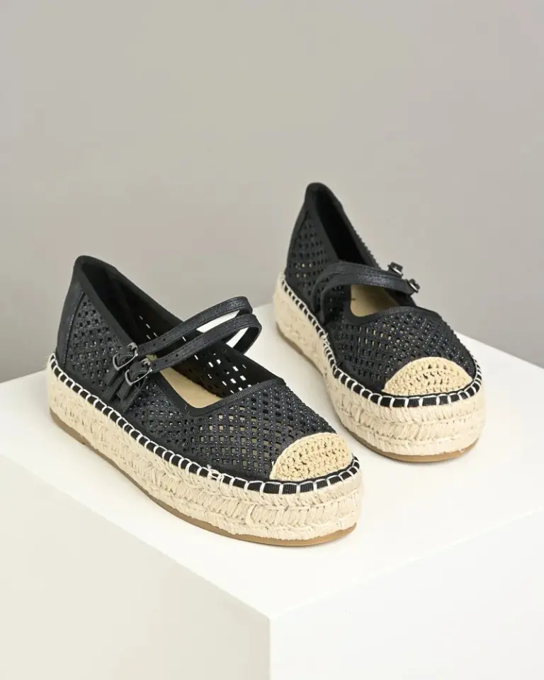 Favorito Ženske espadrile L232500, Crne