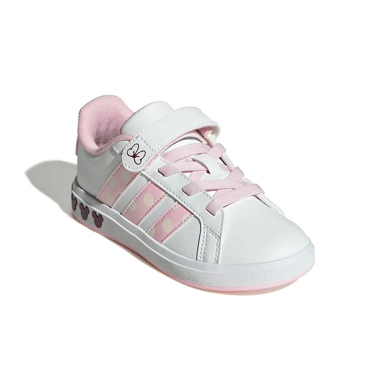 Adidas Patike za devojčice Grand Court Minnie EL K, JR8134, Belo-roze
