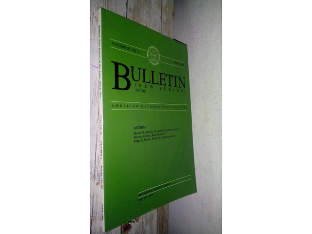 Bulletin of the AMS - American Mathematical Society