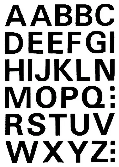 Samolepljiva slova 15mm na foliji 84x120mm, 1/1 crna Herma