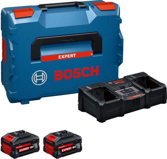Set 2 x Bosch EXBA18V-80 baterija + EXAL18V2-320 + L-BOXX (1600A0373X)