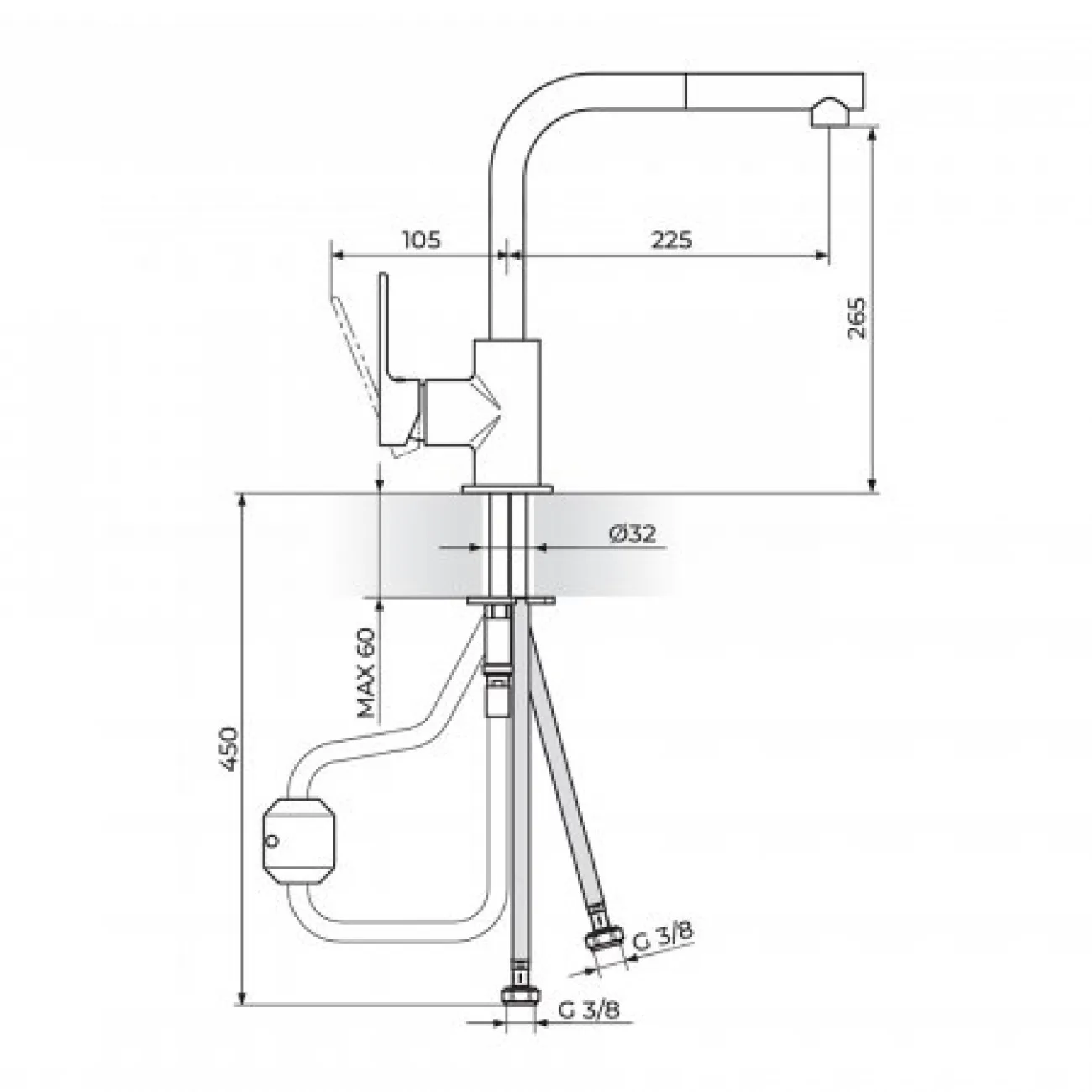 ROSAN S2 GOLD SLAVINA ZA SUDOPERU TUŠ