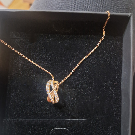 Rose gold Swarovski ogrlica