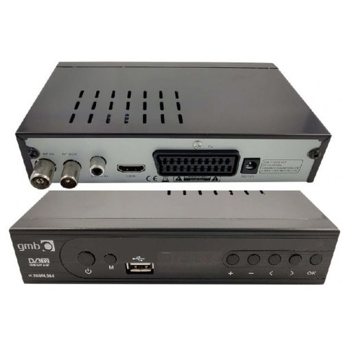 GMB-MAT-818T **DVB-T2 SET TOP BOX USB/HDMI/Scart/RF-out, PVR,Full HD, H265, hdmi-kabl,(1311)