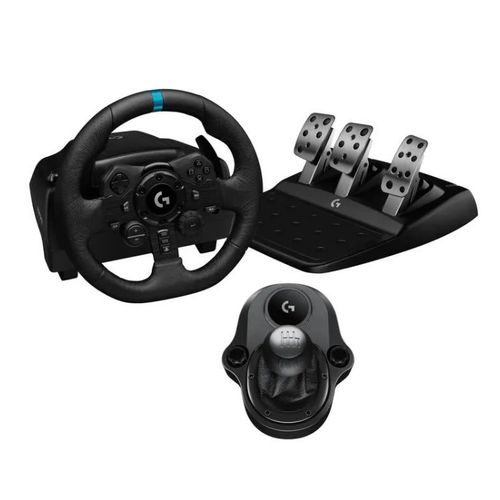 Logitech G923 Trueforce Racing Wheel + Logitech Shifter