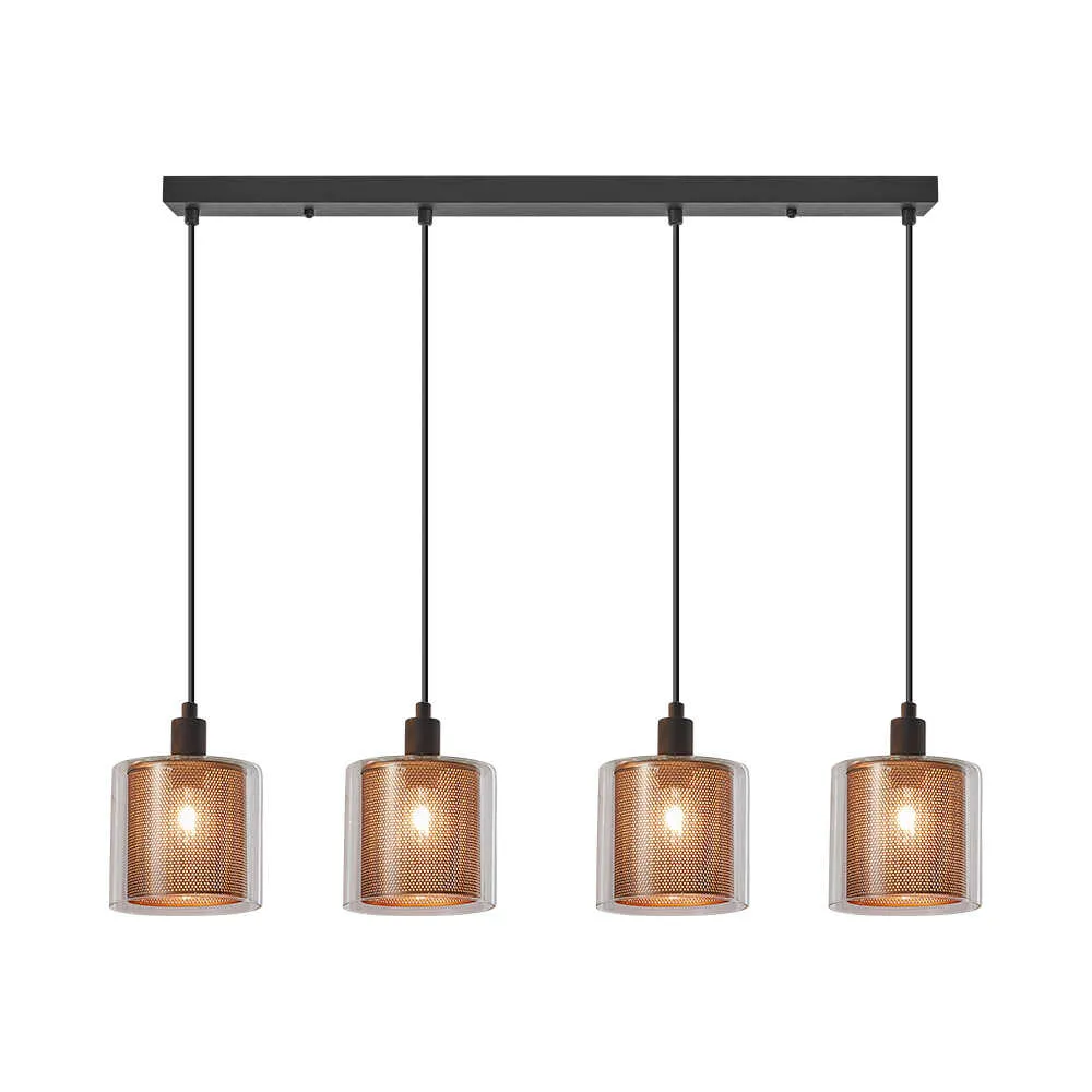 S008S 4H 4xE14 ZLATNA PENDANT LIGHT