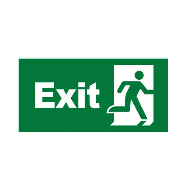 EXIT ZNAK EXIT DOOR PVC ZA BC14 011XX