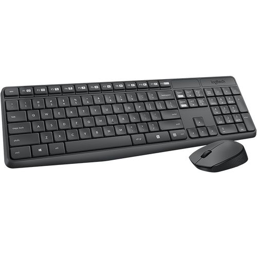 Logitech MK235 Wireless Desktop USB Gray US