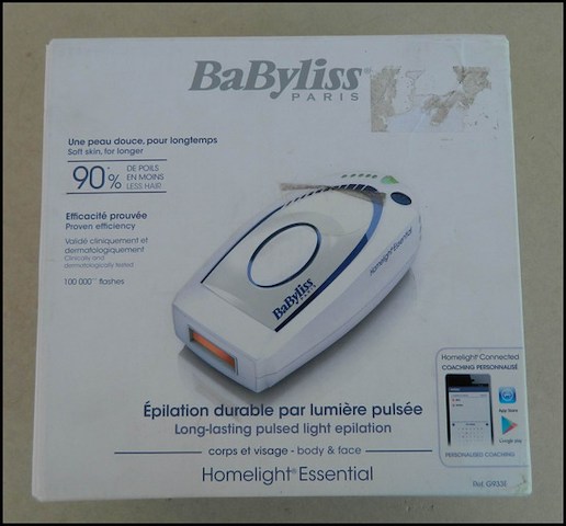 Babyliss ipl epilator homelight essential g933e