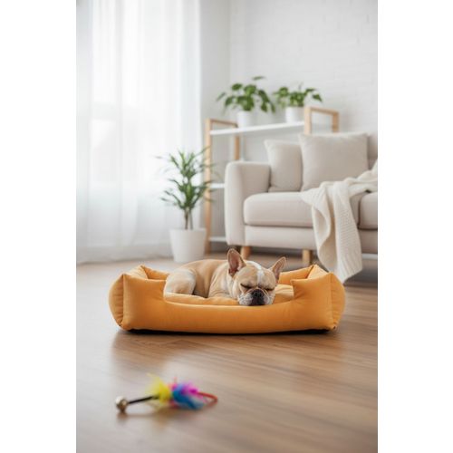 Kare XL - Žuta Žuta Krevet za Kućne Ljubimce