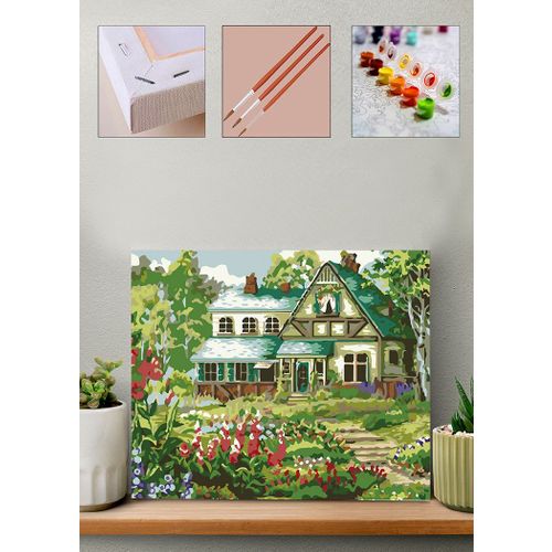 Artsylrbaskı5 - 4050 Multicolor Stretched Canvas Set