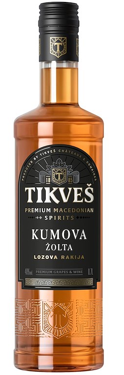 TIKVEŠ Kumova rakiјa žuta 40%, 0,7l 40%