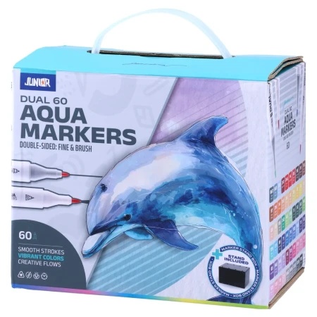 Junior dual 60 aqua marker dupli vrh miks 60k ( 140025 )
