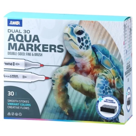 Junior dual 30 aqua marker dupli vrh miks 30k ( 140024 )
