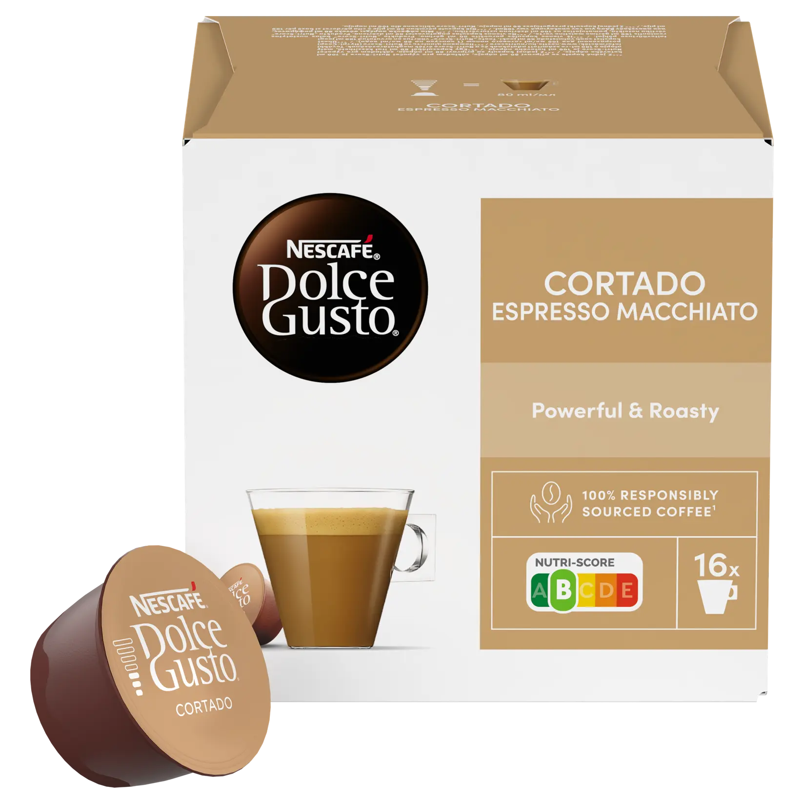 Nescafe Dolce Gusto Kapsule za kafu Cortado Espresso Macchiato, 16 kapsula,100.8g