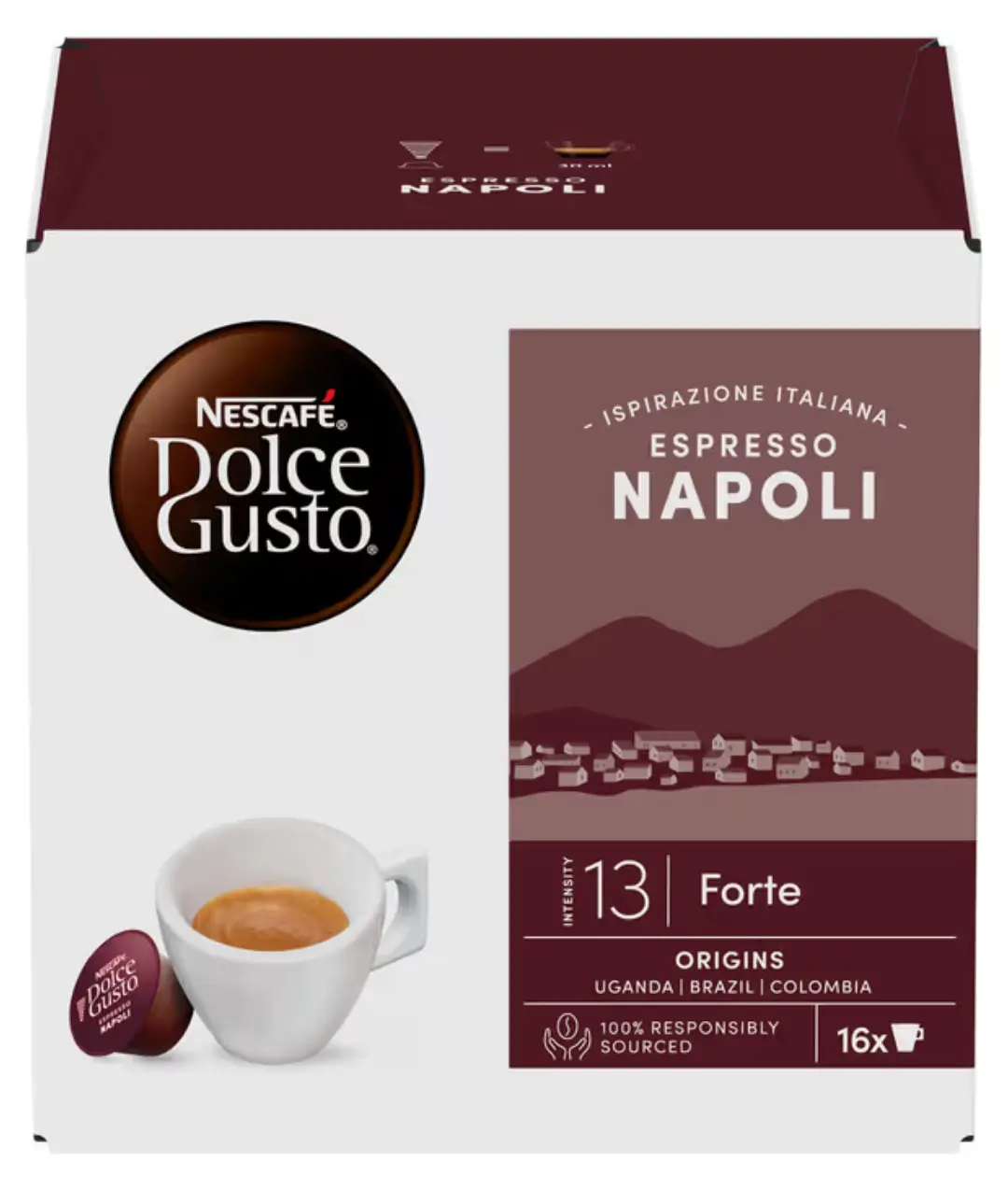 Nescafe Dolce Gusto Kapsule za kafu Espresso Napoli, 16 kapsula, 128g