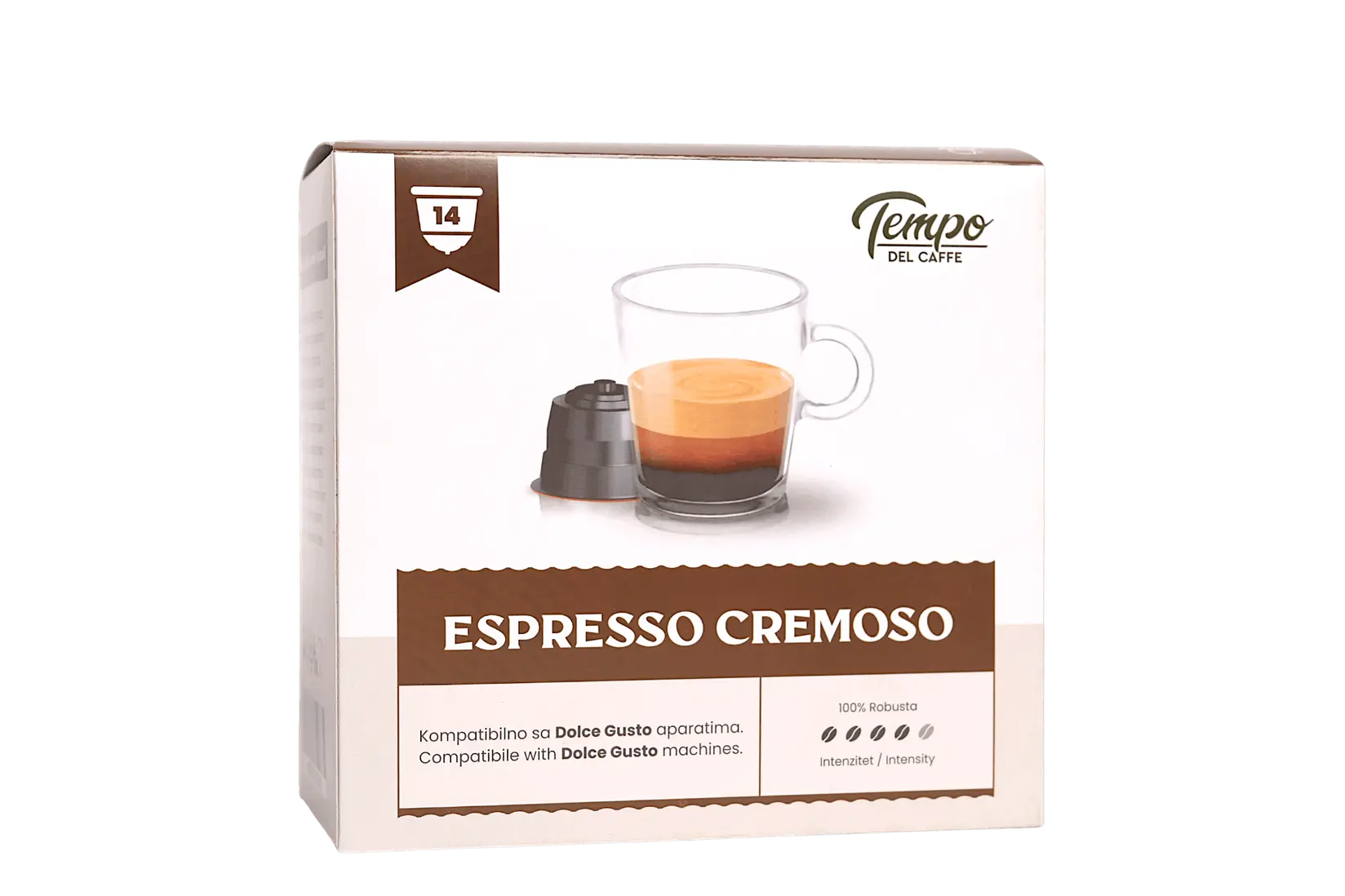 TEMPO DEL CAFFE Kapsule za Dolce Gusto Espresso Cremoso, 14 komada
