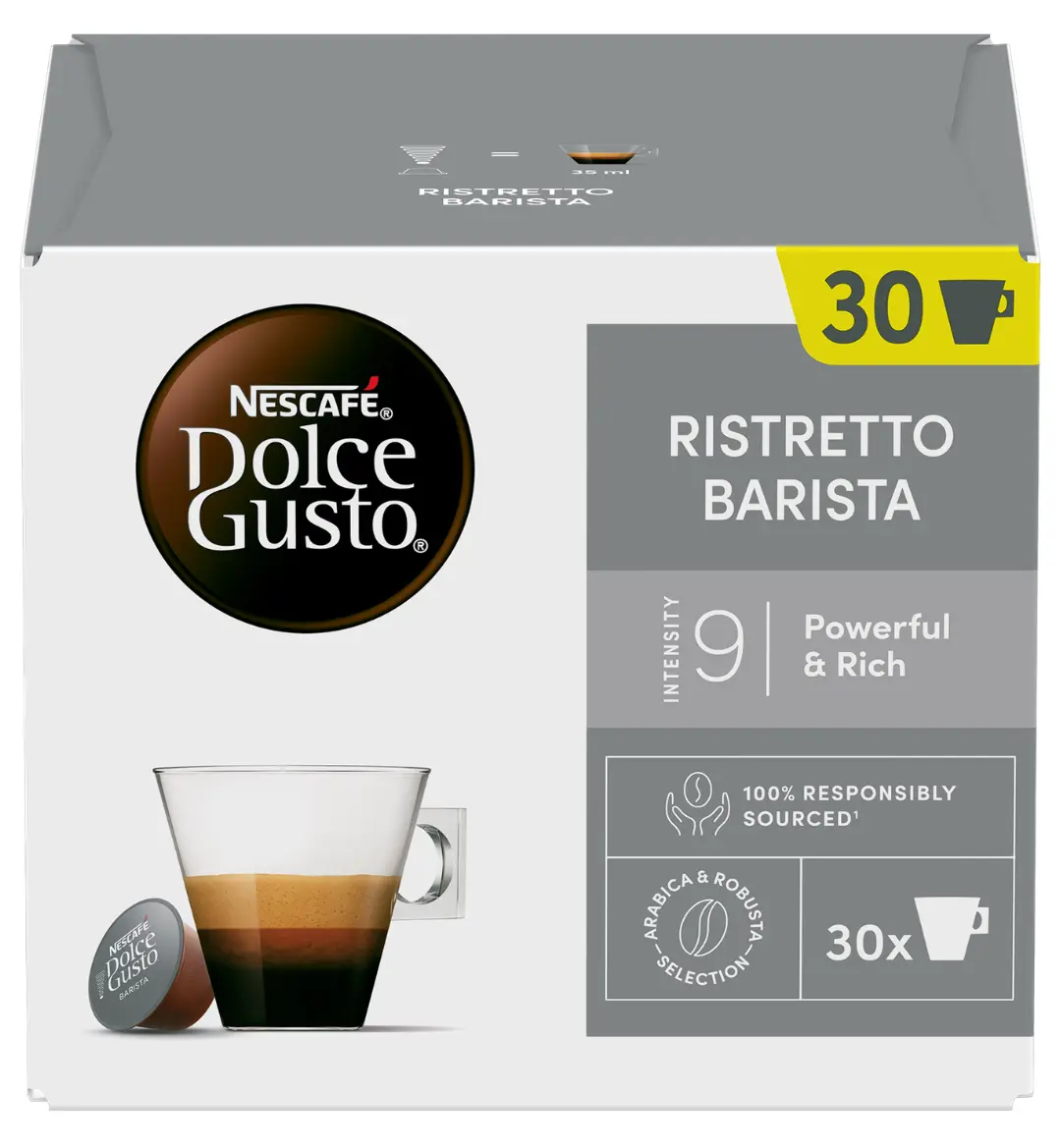 Nescafe Dolce Gusto Kapsule za kafu Ristretto Barista, 30 kapsula, 195g