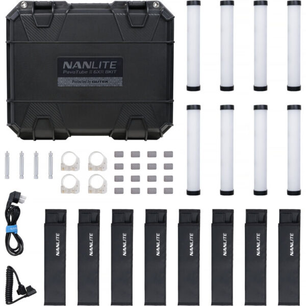 NANLITE PavoTube II 6XR LED RGBWW Pixel Tube Light 8KIT