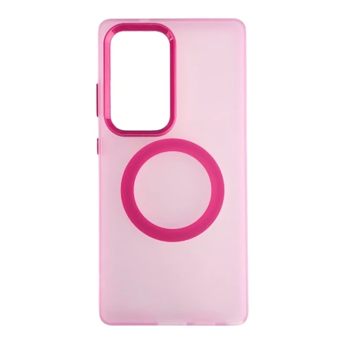 Silikonska futrola Magsafe FLURO COLOR Samsung S25 ULTRA ROZE