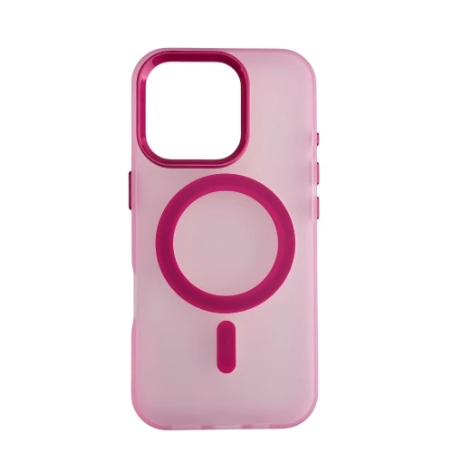 Silikonska futrola Magsafe FLURO COLOR Iphone 16 PRO ROZE