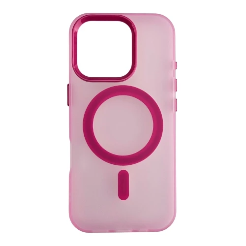 Silikonska futrola Magsafe FLURO COLOR Iphone 16 PRO MAX ROZE