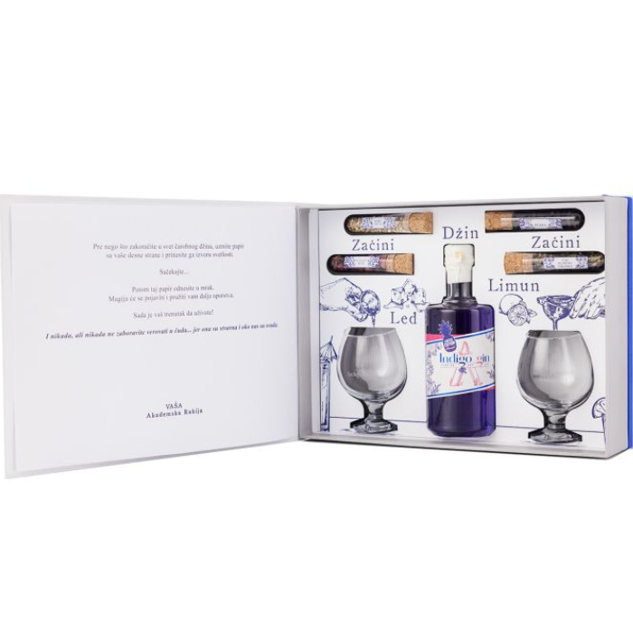 Gin Indigo – premium set (limitirana serija) 0,7l