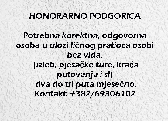 HONORARNO PODGORICA