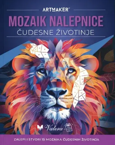 Mozaik nalepnice: Čudesne životinje
