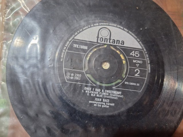 Joan Baez – Once I Had A Sweetheart