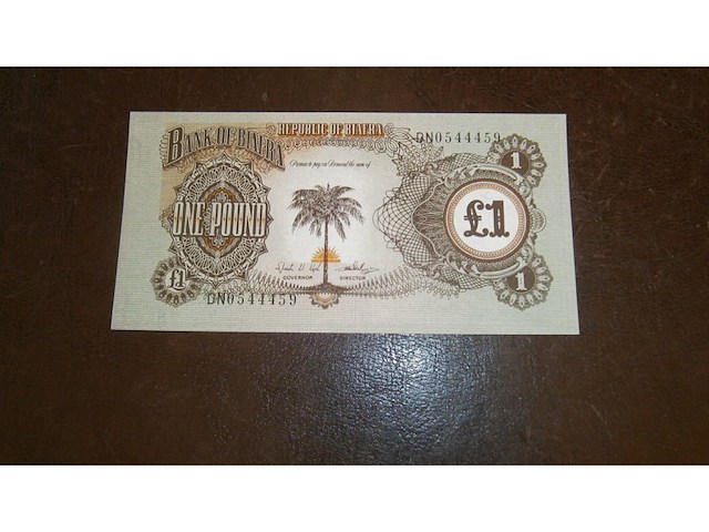BIAFRA 1 POUND 1968 UNC