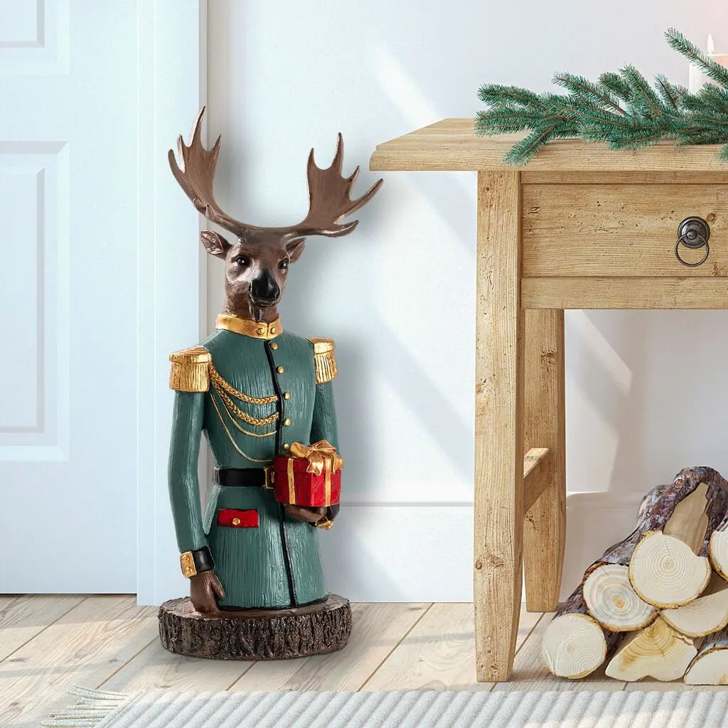 Aberto Design Novogodišnja dekoracija Christmas Deer, Zelena