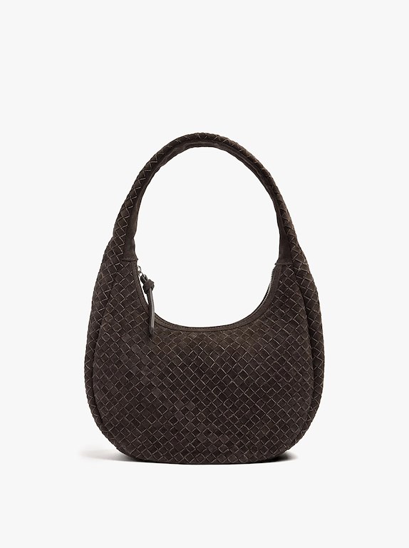 SHOULDER BAG WITH BRAIDED LEATHER