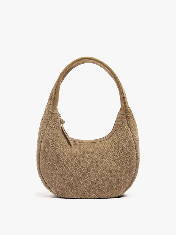 SHOULDER BAG WITH BRAIDED LEATHER