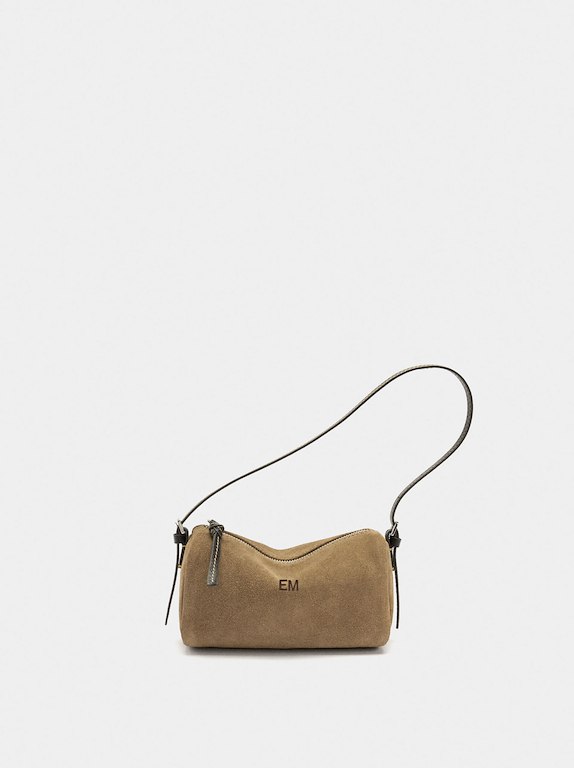ELONGATED LEATHER CROSSBODY BAG