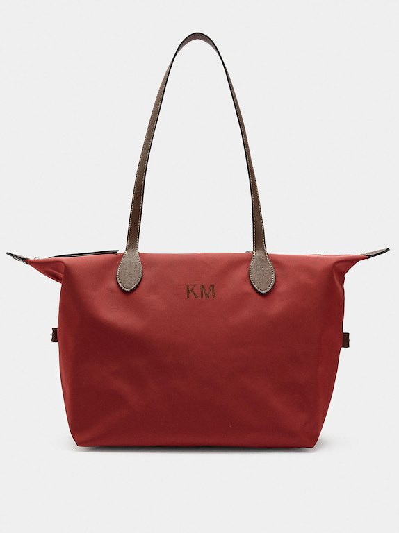 PLAIN NYLON SHOPPER BAG