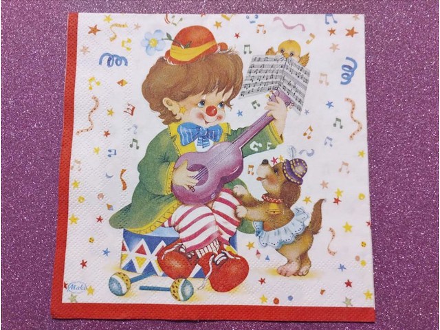Salveta sa dve slike 33 x 33
