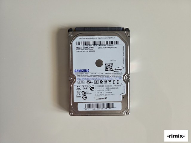 Samsung 2.5` 250gb HDD