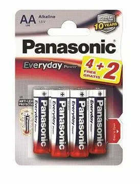 Panasonic LR6EPS/6BP Everyday power Alkalne baterije, AA, 6 komada